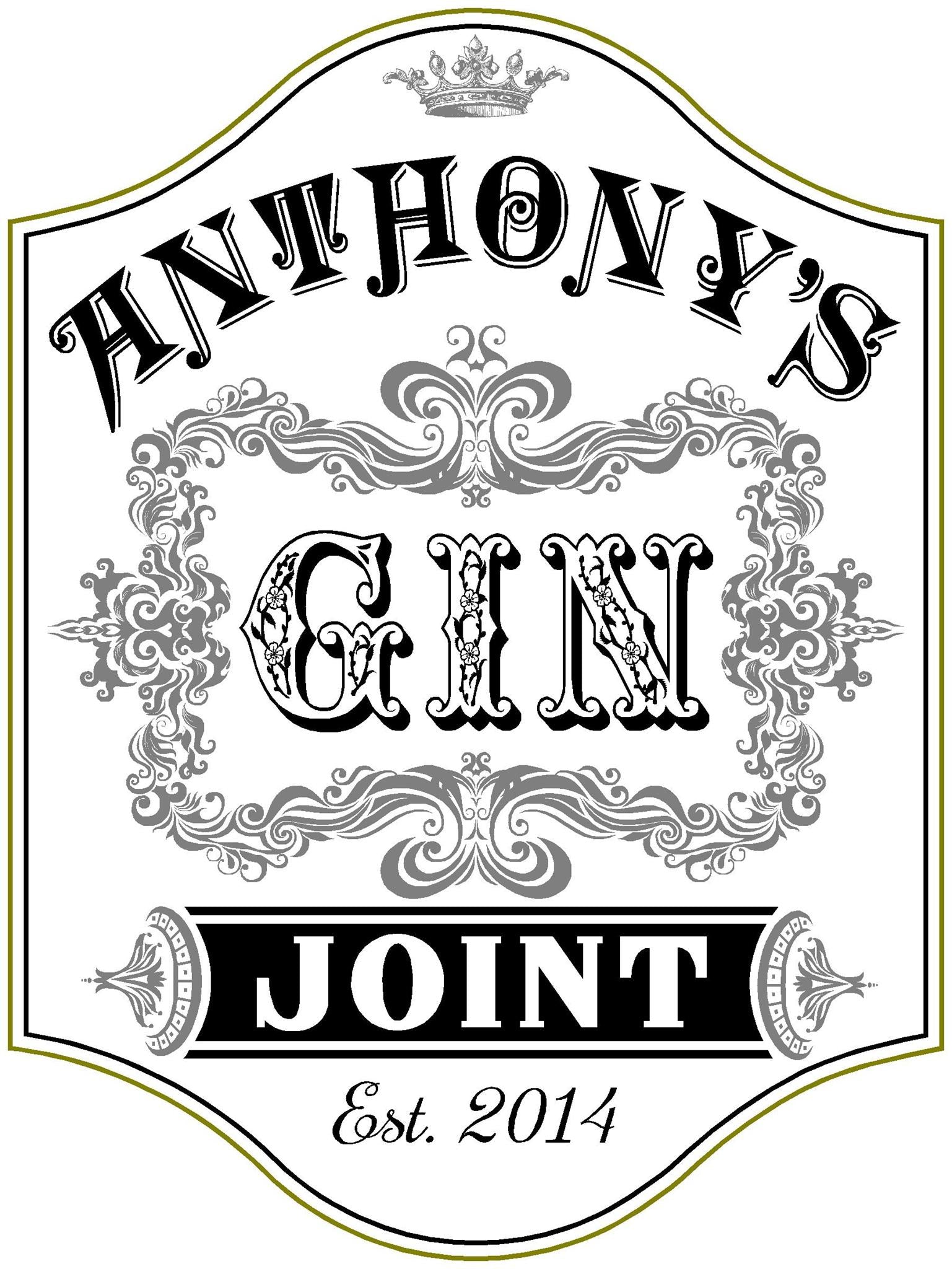 Gin Joint Custom Wooden Novelty Sign