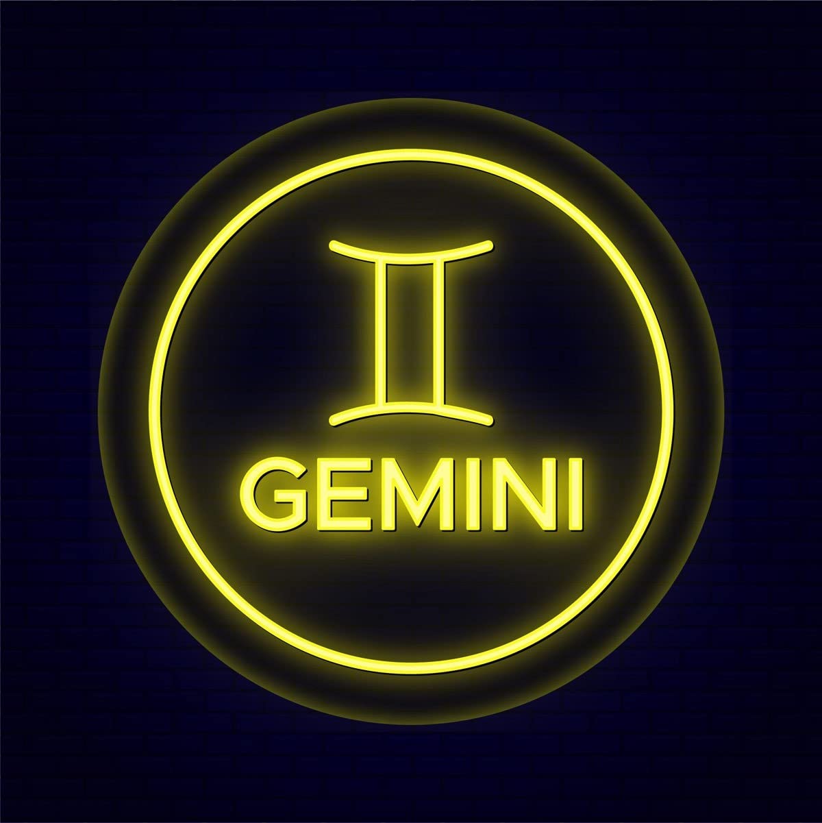 Gemini Zodiac Horoscope Illuminated LED Neon bright display sign for w