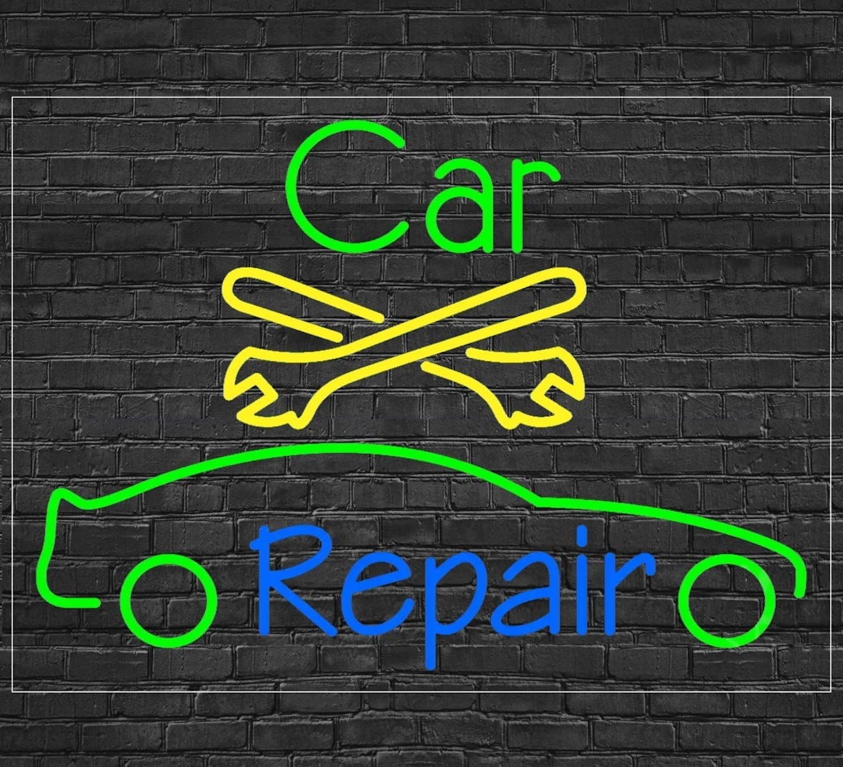LED Flex Car Repair Neon Art Supplies Sign for Window/Wall Displays |A