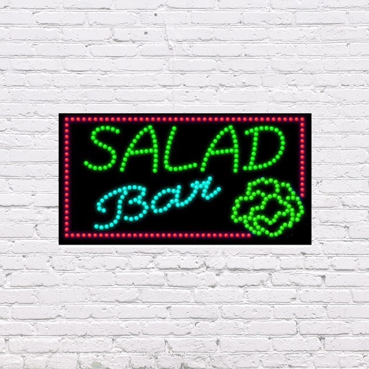 LED Salad Bar | Light-up Sign | 32"W x 17"H x 2"D
