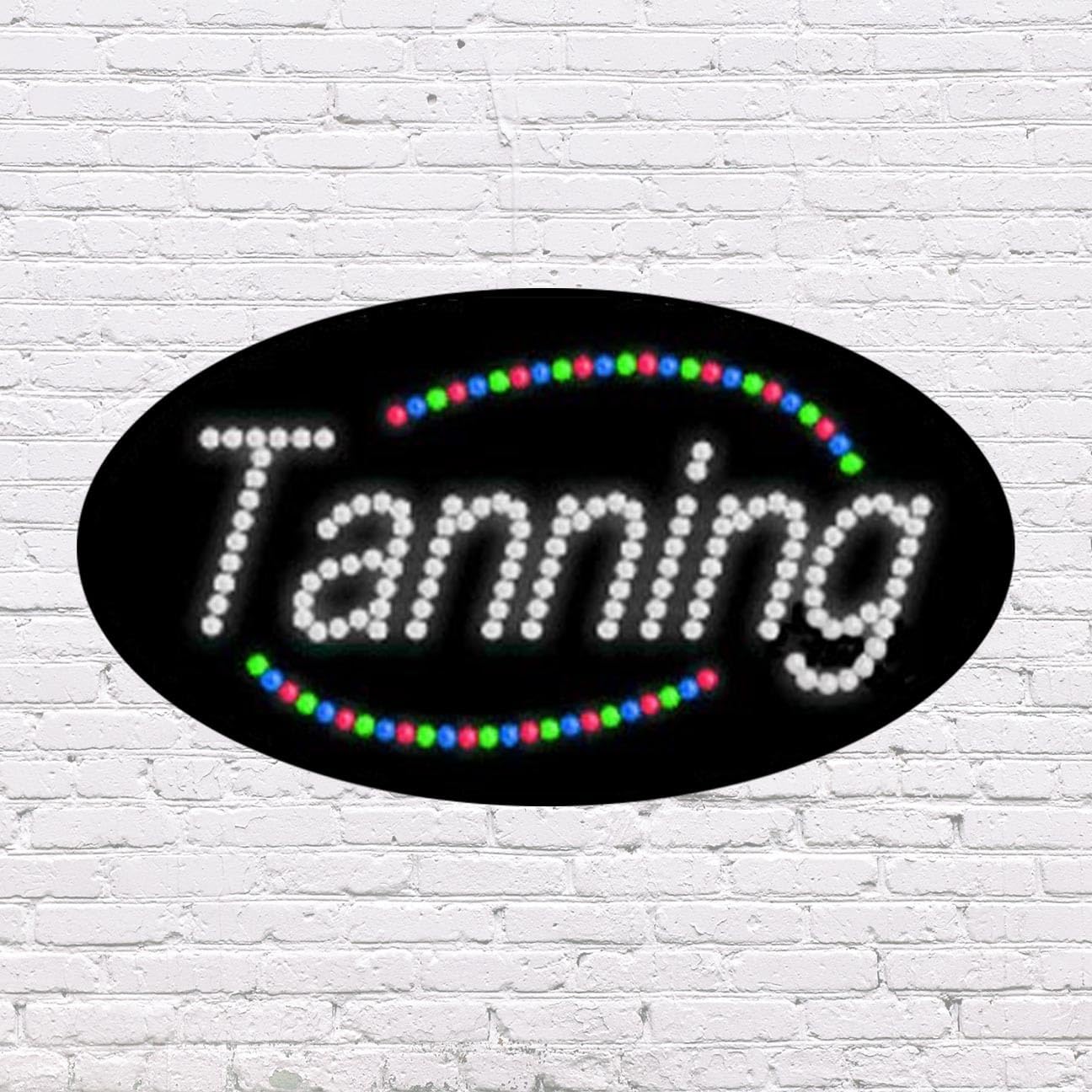 LED Tanning Sign | Light Up Sign | 15"H x 27"W x 2"D