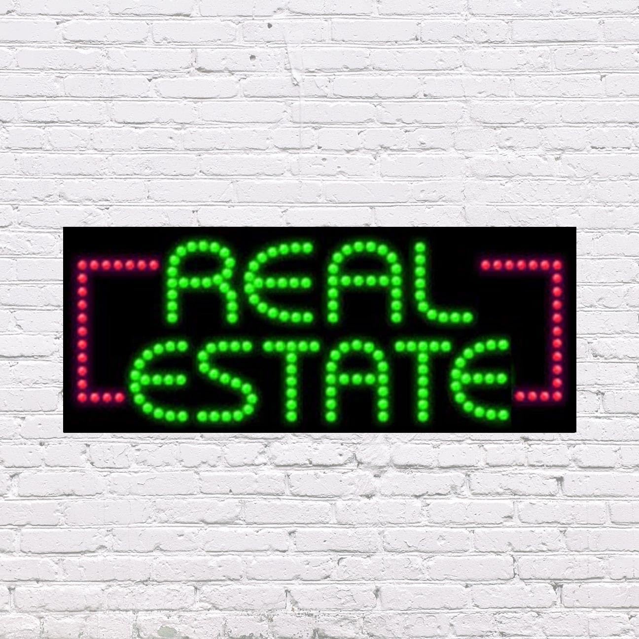 LED Real Estate Sign | Light Up Sign | 11"H x 27"W x 2"D