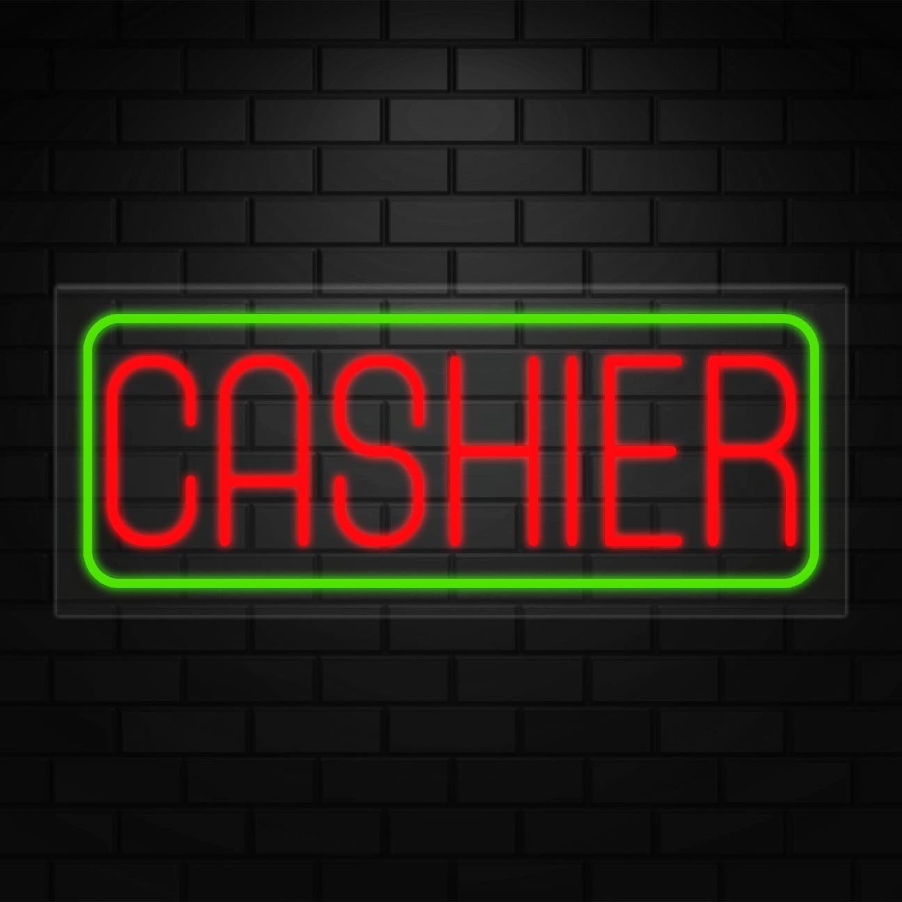 Cashier Neon Sign for Retail Displays | LED Flex Neon | 30"W x 12"H x