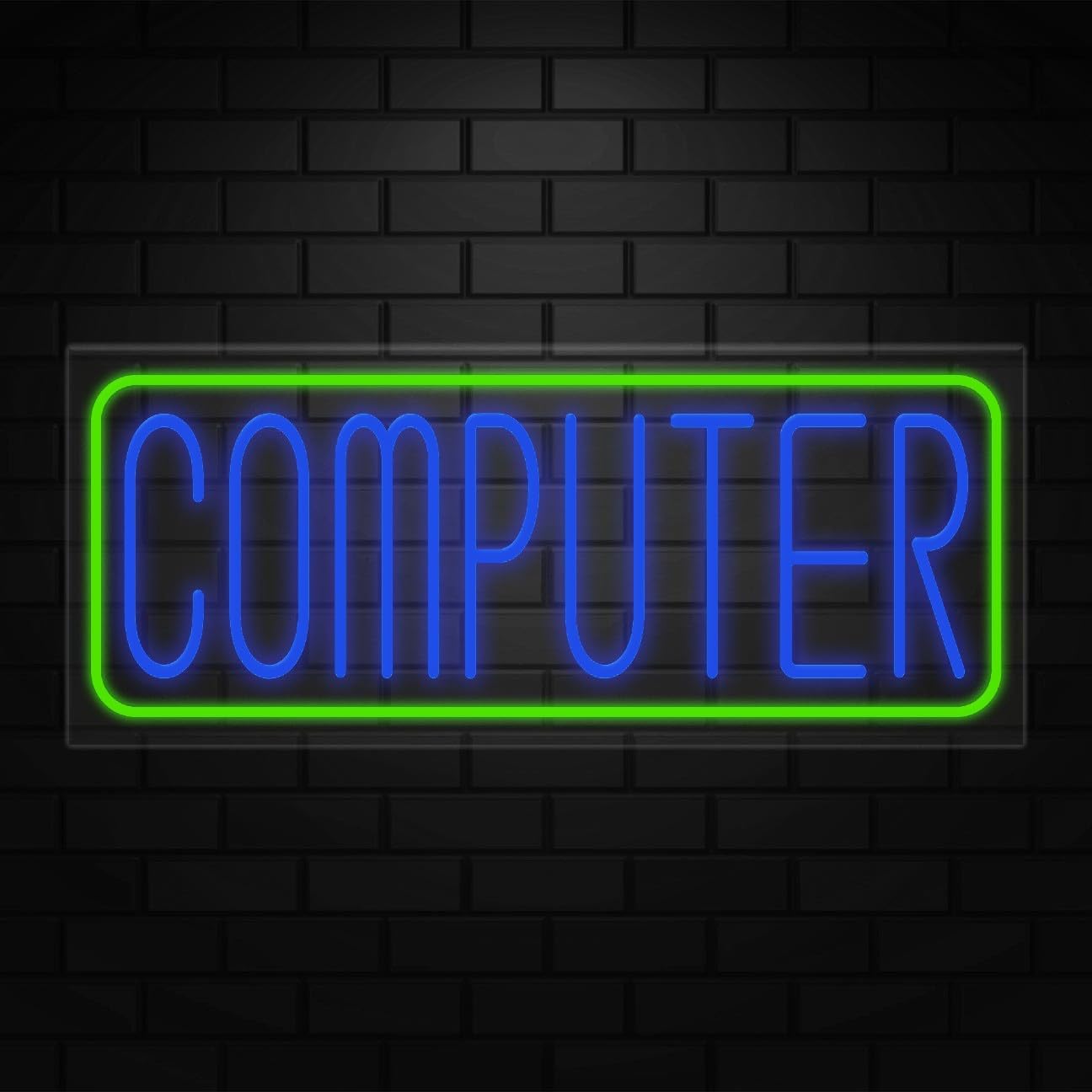 Computer Neon Sign for Retail Displays | LED Flex Neon | 32"W x 13"H x