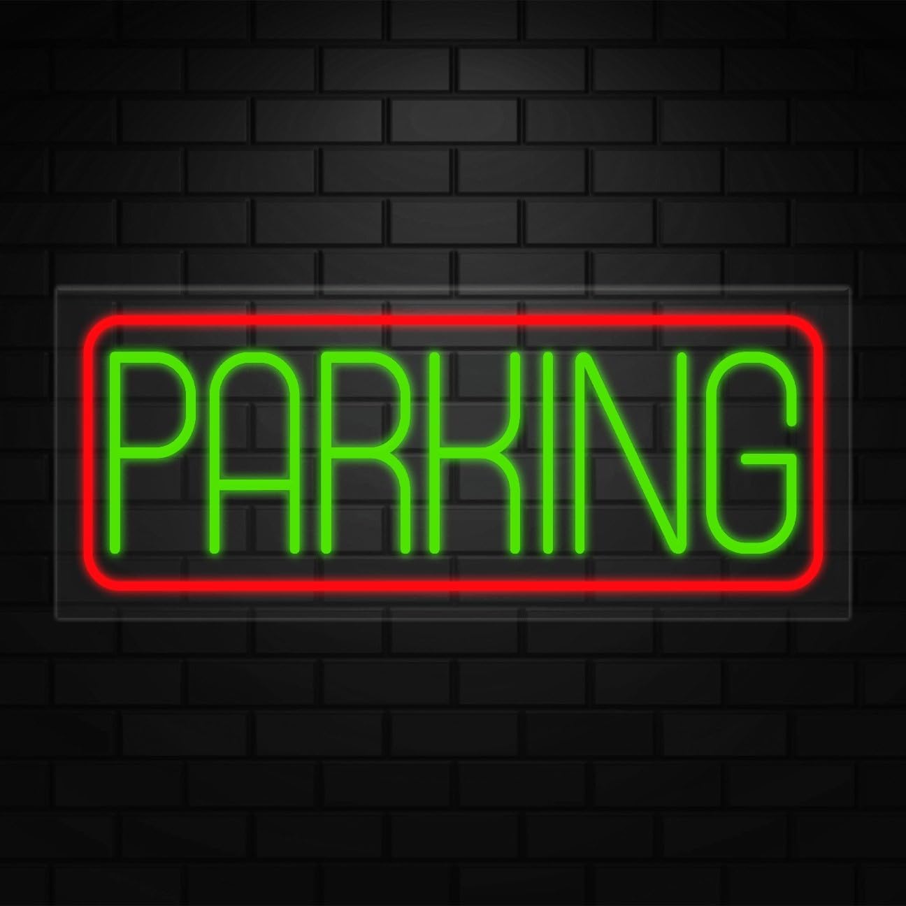 Parking Neon Sign for Retail Displays | LED Flex Neon | 30"W x 12"H x