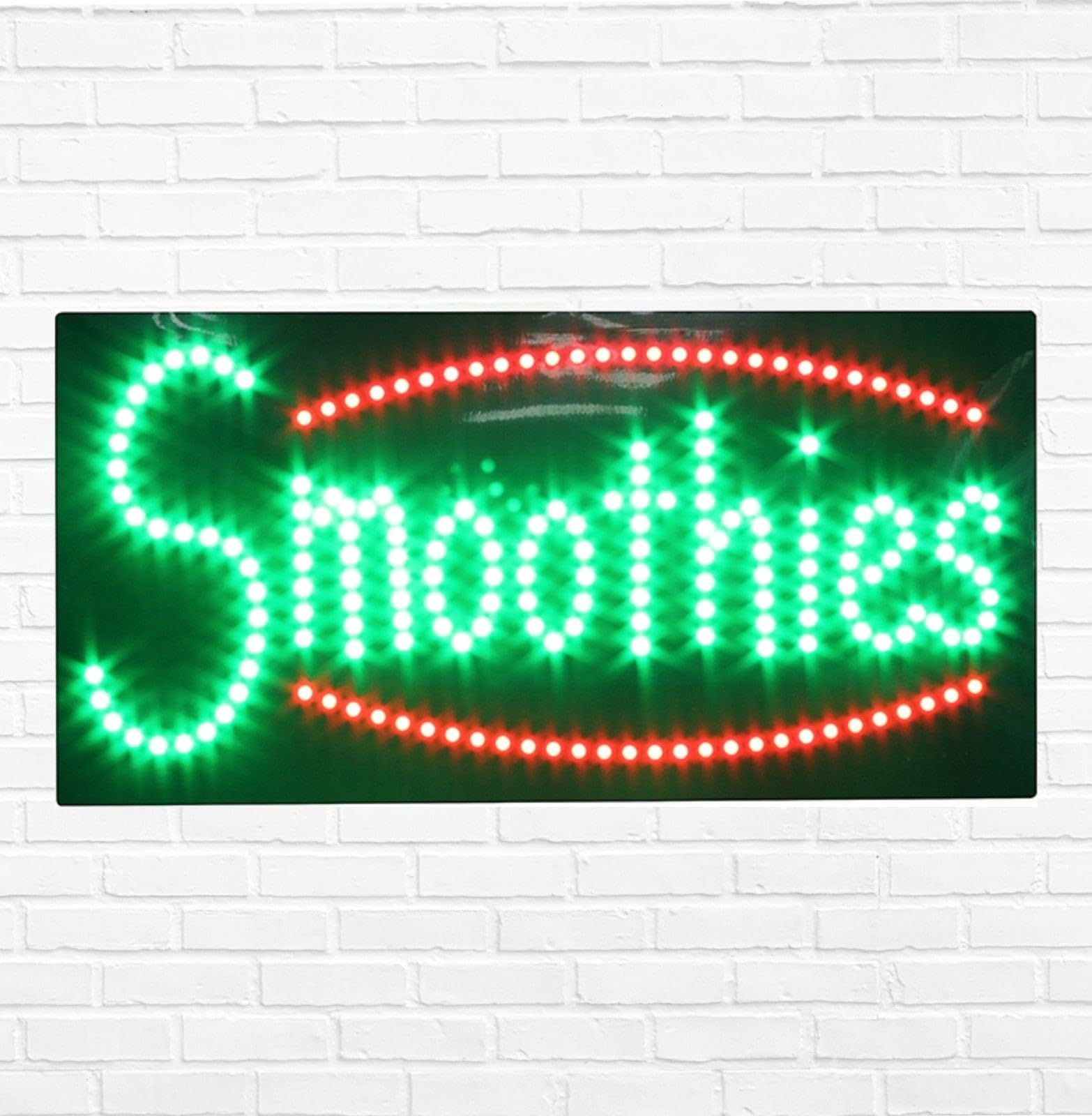 LED Smoothies Sign for Business Displays | Light Up Sign | 12"H x 24"W