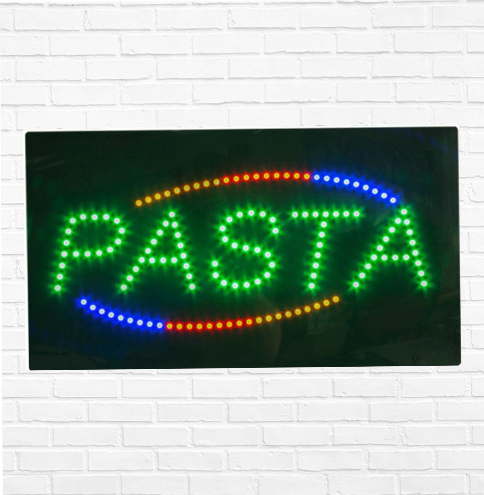 LED Pasta Sign for Retail Business Displays | Light Up Sign | 12"H x 2