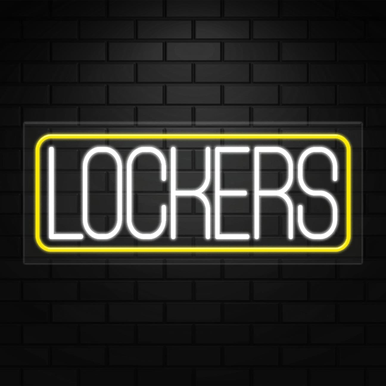 Lockers Neon Sign for Retail Displays | LED Flex Neon | 30"W x 12"H x