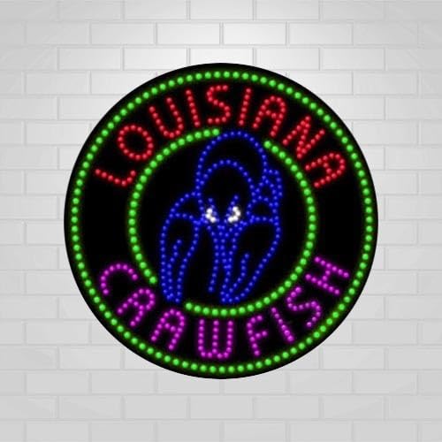 LED Lousiana Crawfish Sign for Retail Displays | Light Up Sign | 26"H