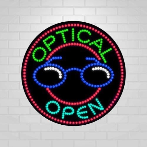 LED Open Optical Sign for Retail Business Displays | Light Up Sign | 2