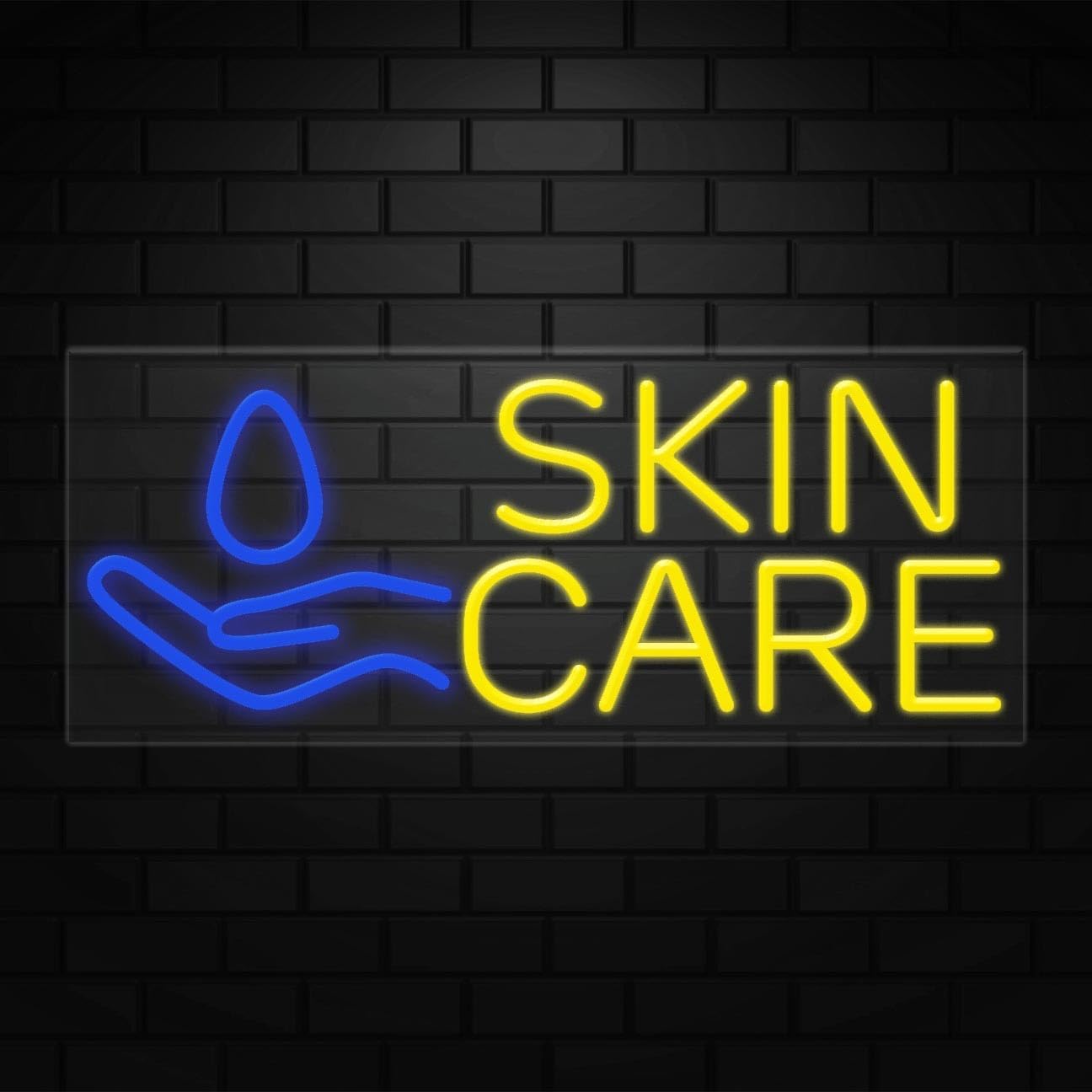 Skin Care Neon Sign for Retail Displays | LED Flex Neon | 30"W x 12"H