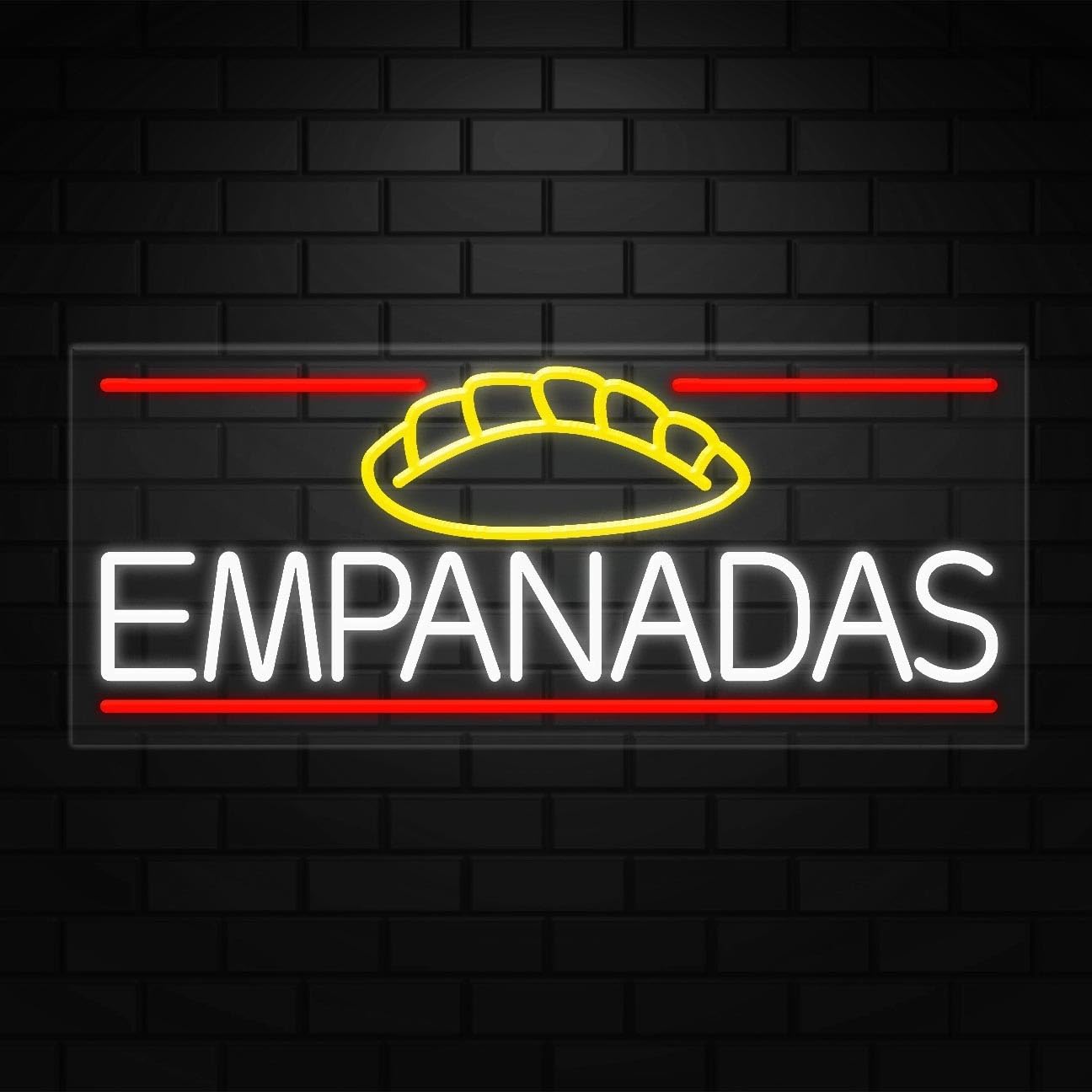 Empanadas Neon Sign for Retail Displays | LED Flex Neon | 32"W x 13"H