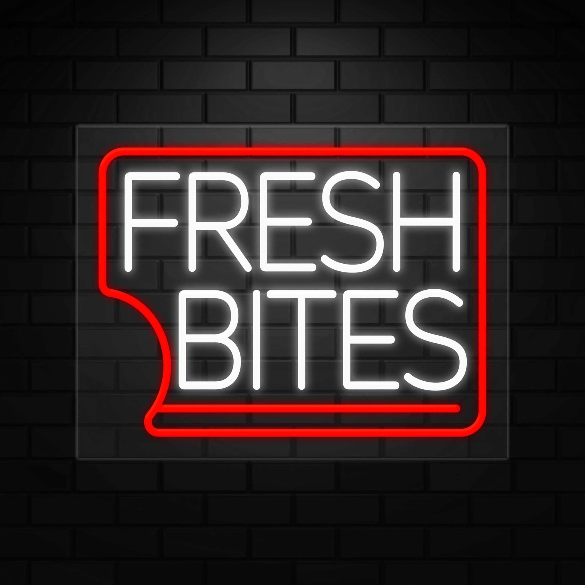 Fresh Bites Neon Sign for Retail Displays | LED Flex Neon | 24