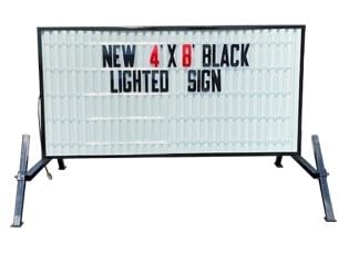 E-CON-O-BOARD Portable Roadside Sign | 4’ H x 8′ W