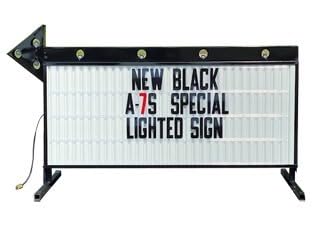 A-7 Special Portable Flashing Arrow Roadside Sign | 40″ H x 8′ W